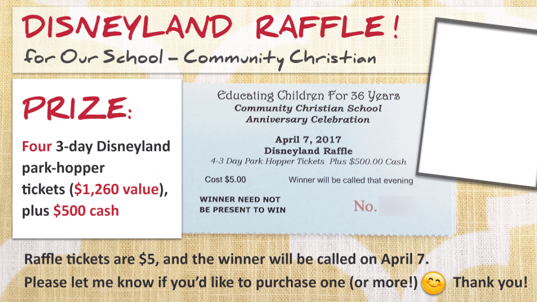 Disneyland Raffle Ticket Template for Social Media - Community ...